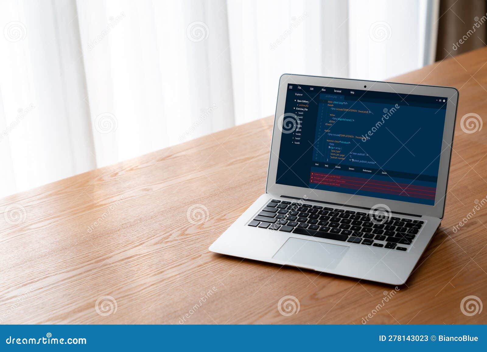 Software Development Programming on Computer Screen for Modish Application Stock Image - Image ...