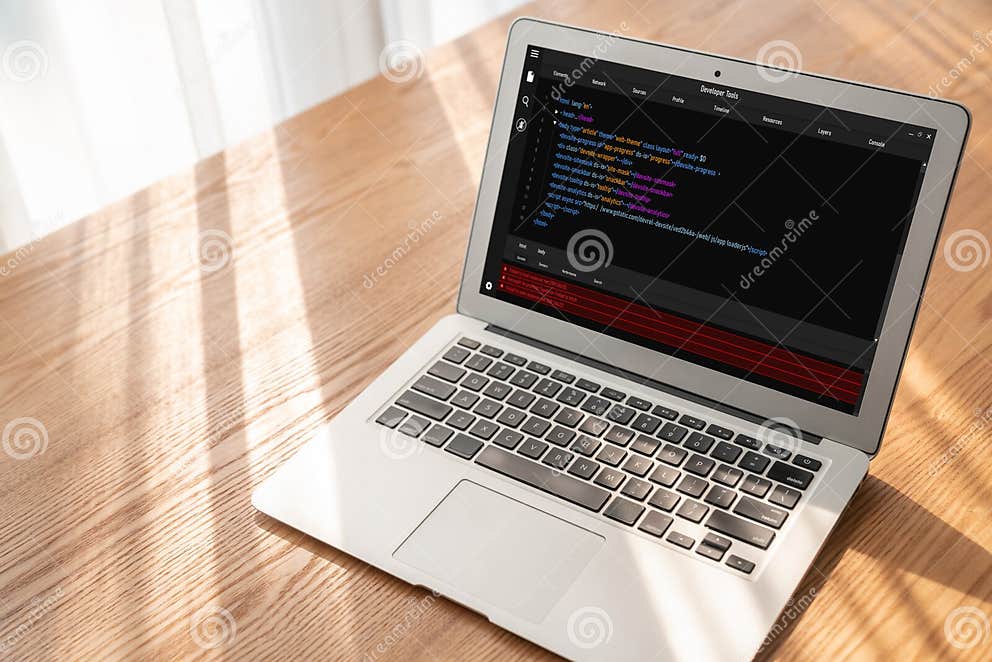 Software Development Programming on Computer Screen for Modish Application Stock Photo - Image ...