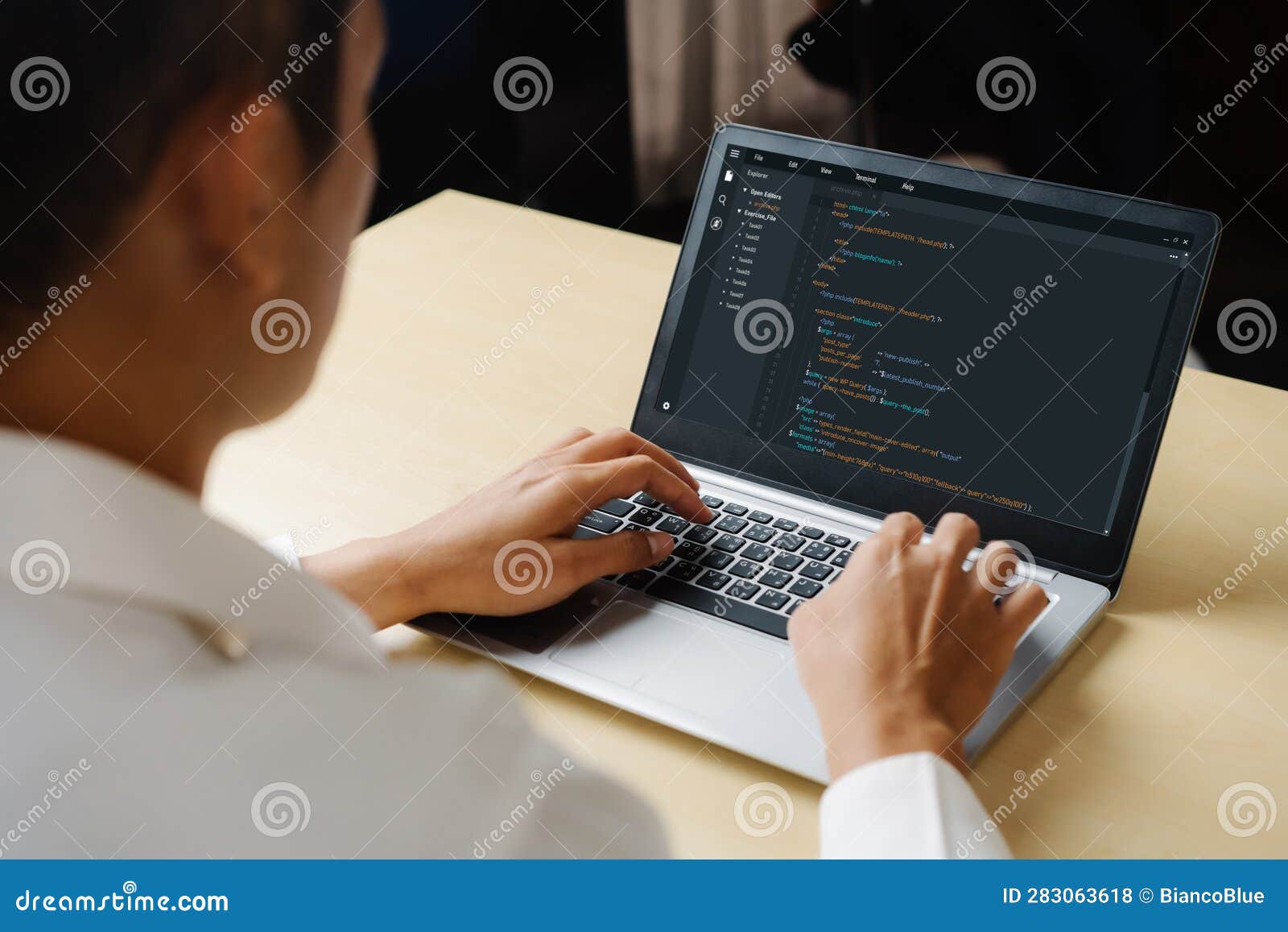 Software Development Programming on Computer Screen for Modish Application Stock Photo - Image ...