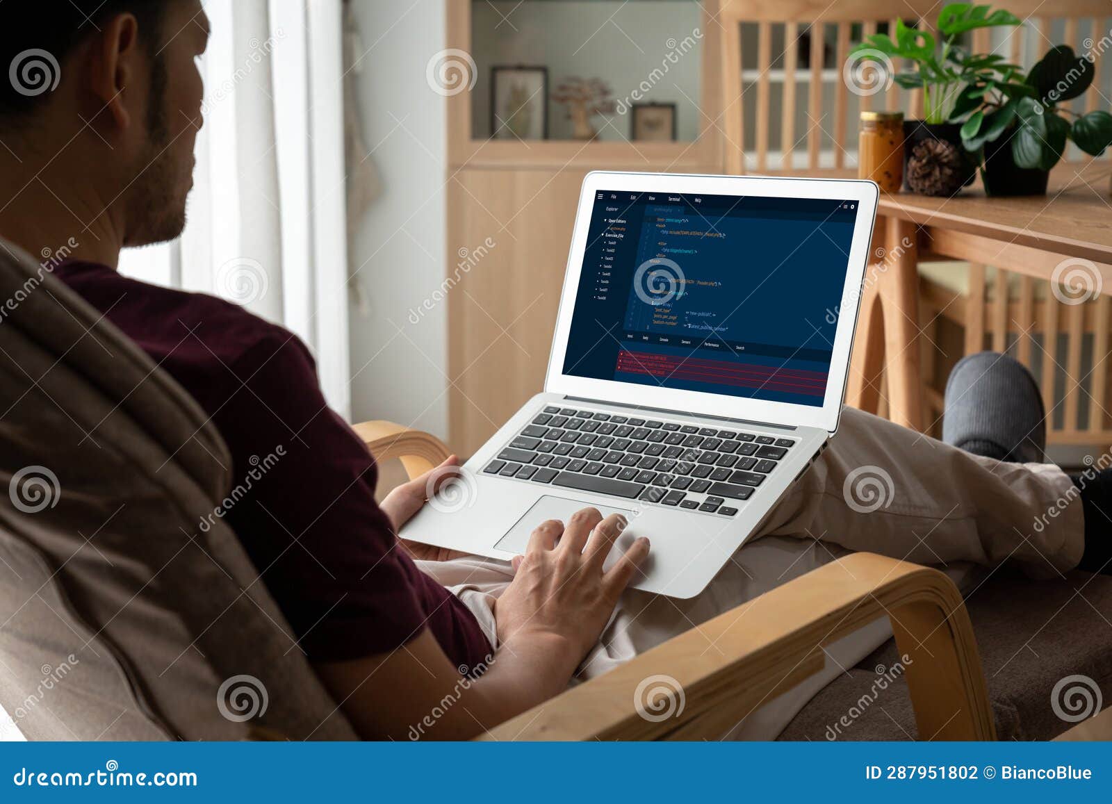 Software Development Programming on Computer Screen for Modish Application Stock Photo - Image ...