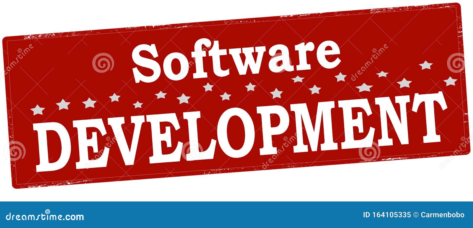 Software Development Red Stamp Stock Illustration - Illustration of ...