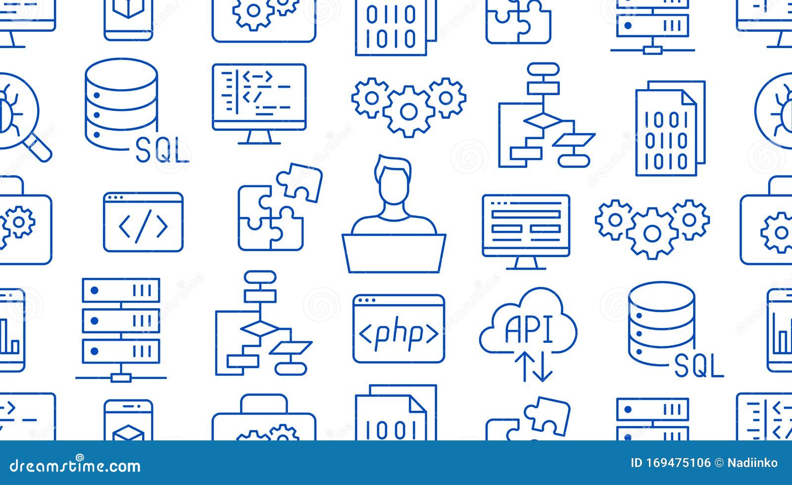 Sql Seamless Pattern Stock Illustrations 16 Sql Seamless Pattern
