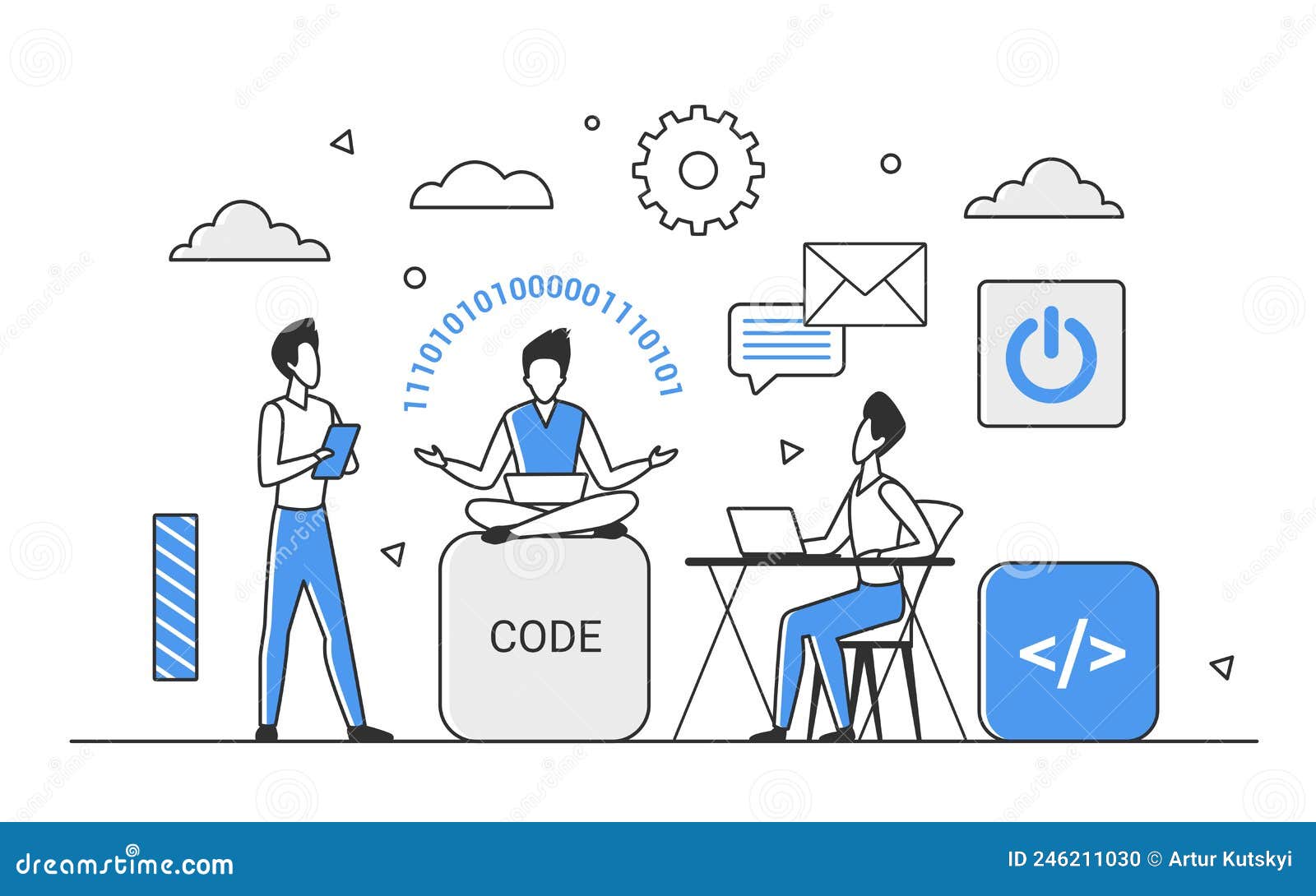 Building Code Inspection Isolated Concept Vector Illustration ...