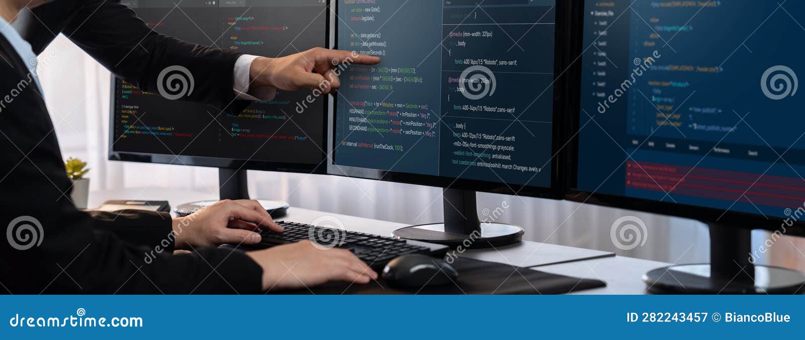 Programmer and Software Engineer Working in Tech Develop Company ...