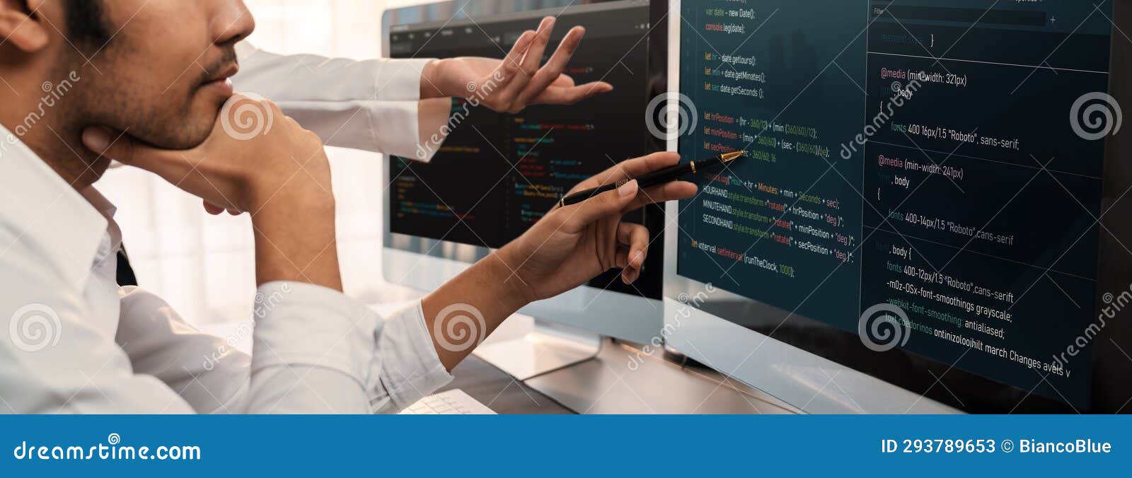 Programmer and Software Engineer Working in Tech Develop Company ...