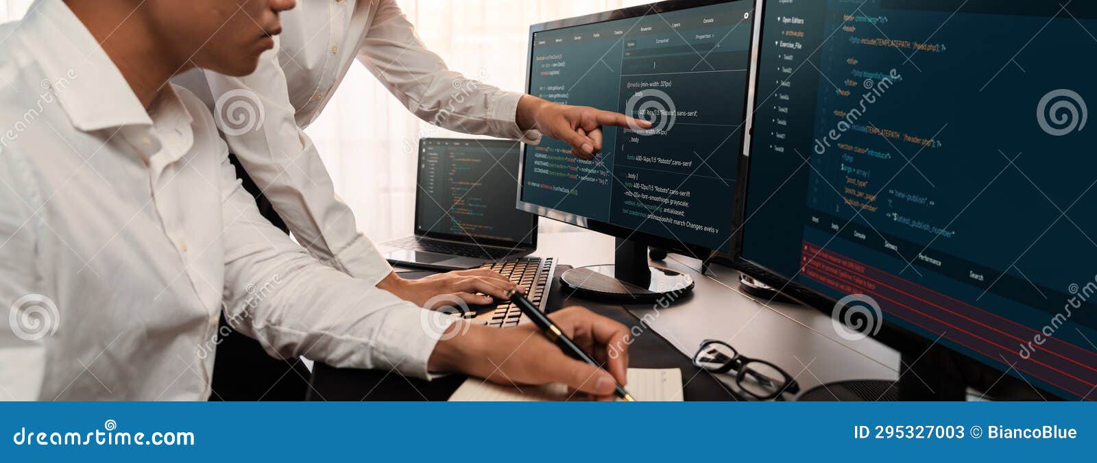 Programmer and Software Engineer Working in Tech Develop Company ...