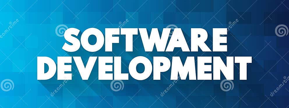 Software Development Text Quote, Concept Background Stock Illustration ...