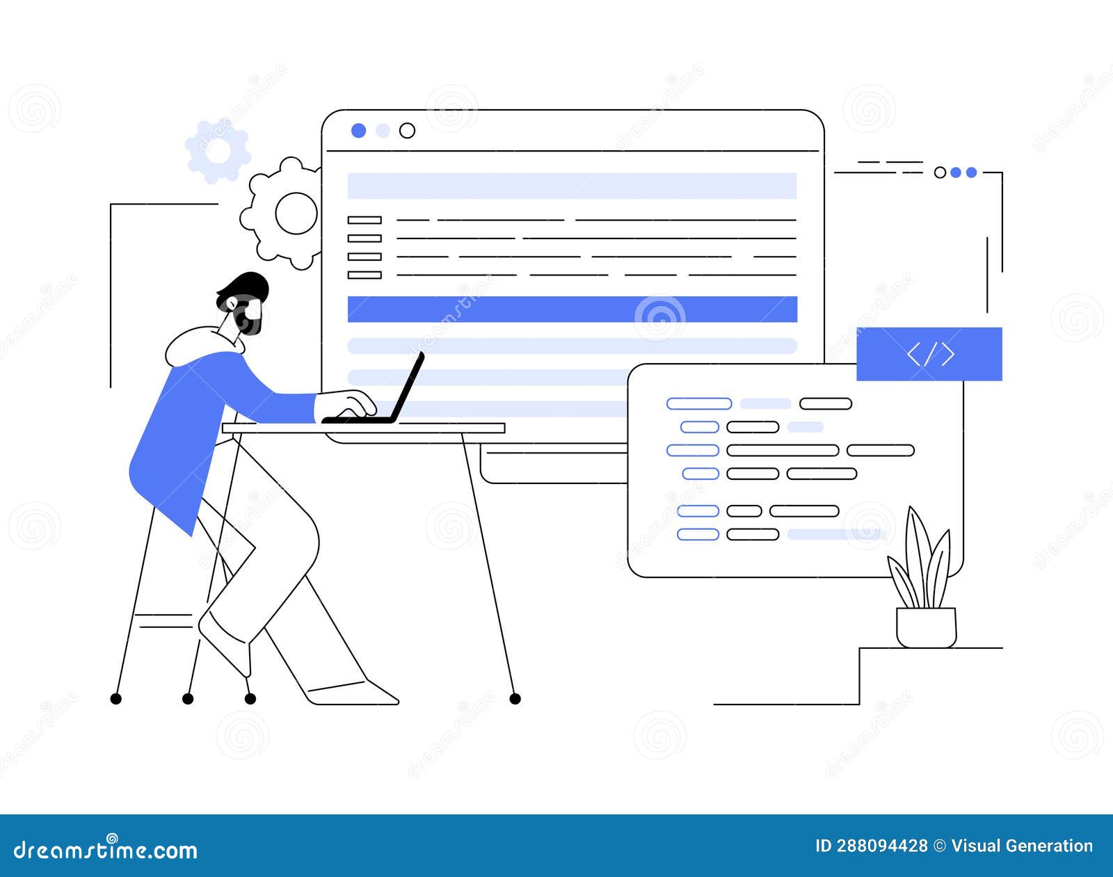 Software Development Tools Abstract Concept Vector Illustration. Stock ...