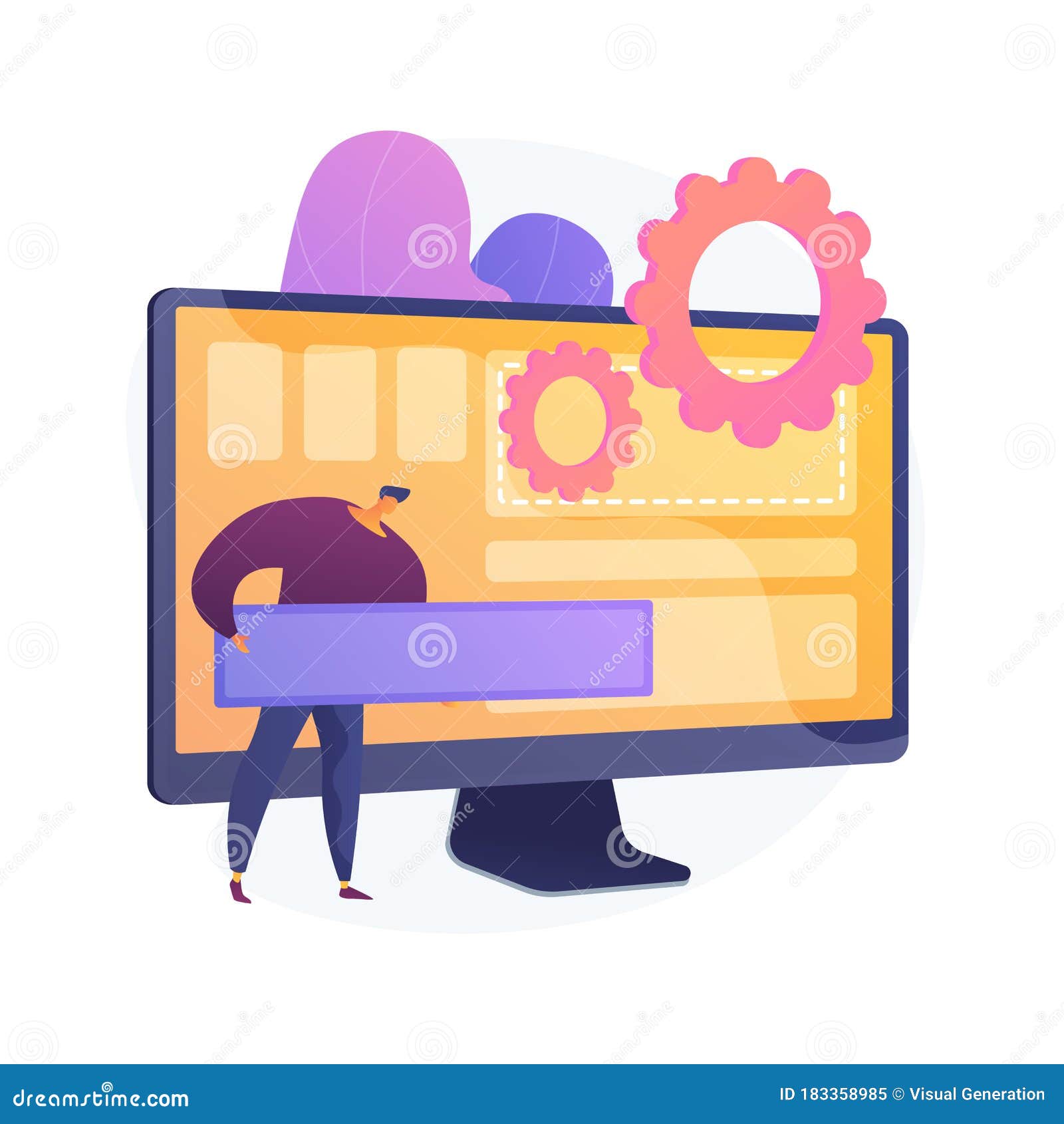 Software Development Vector Concept Metaphor. Stock Vector ...