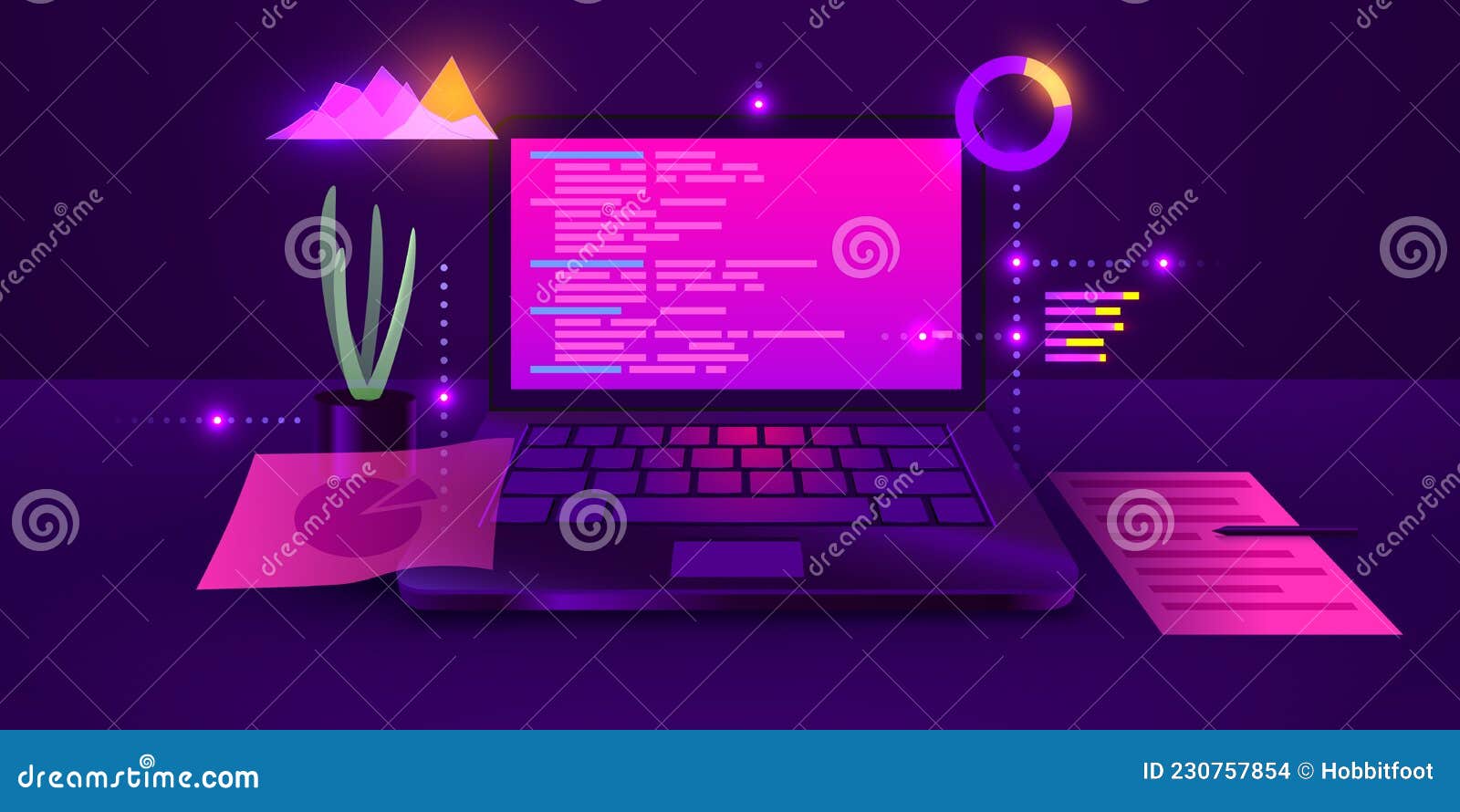 Software Development Web Coding On Laptop Programming Concept Website Design Coding Remote