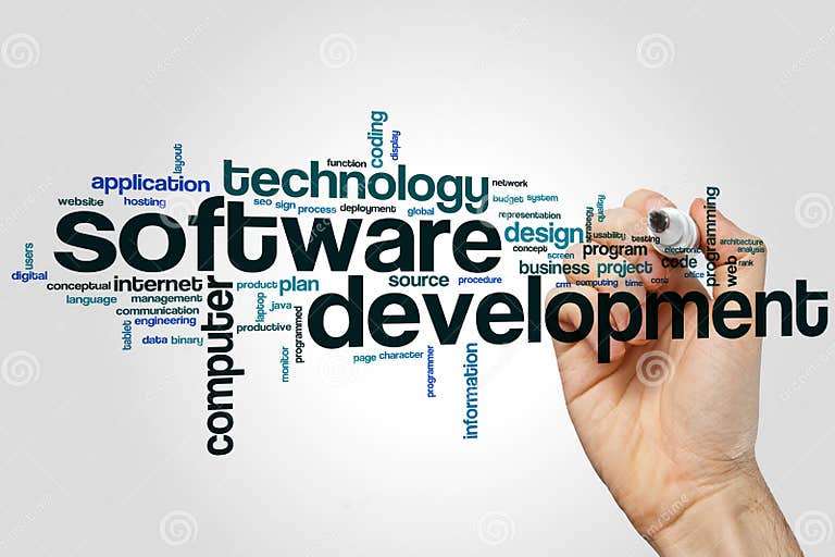 Software Development Word Cloud Stock Photo - Image of business, layout ...