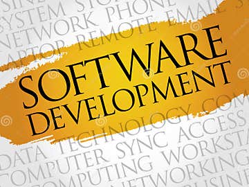 Software Development Word Cloud Stock Illustration - Illustration of ...