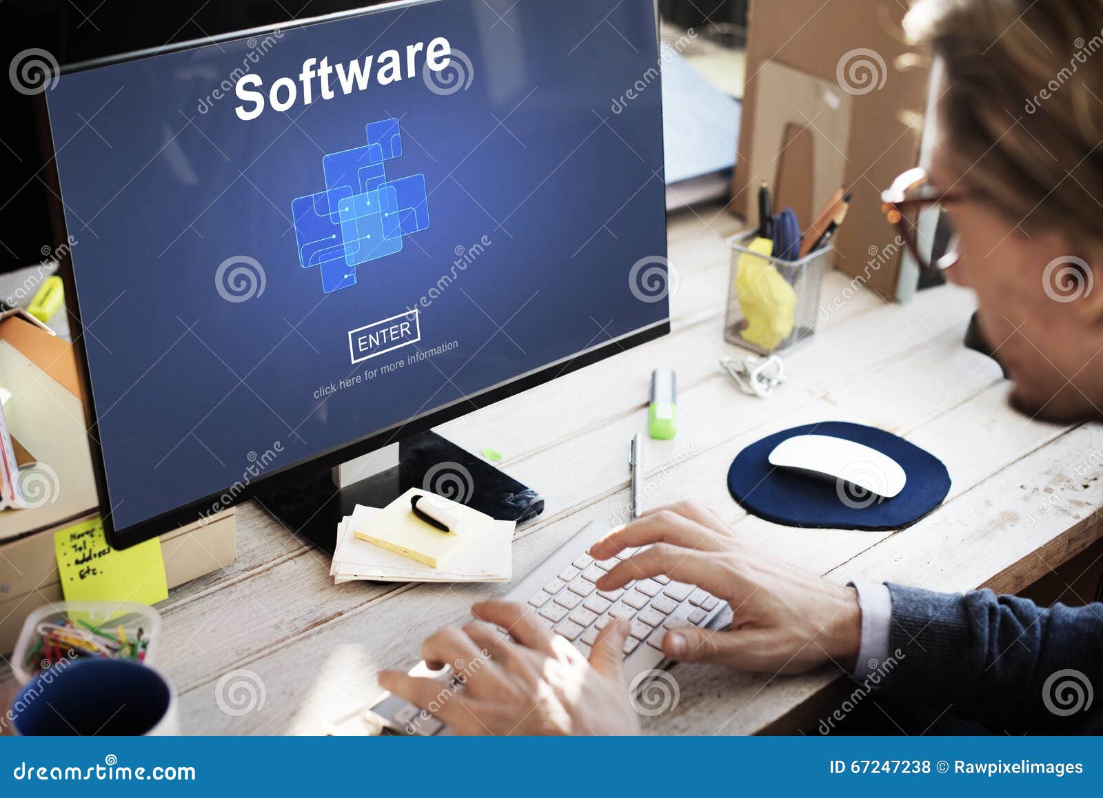Software Digital Electronics Internet Programs Concept Stock Photo ...