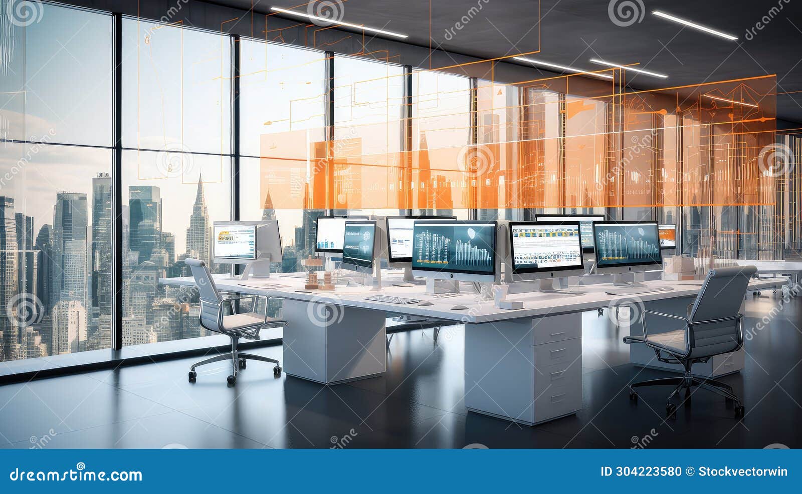 Software Digital Office Background Stock Illustration - Illustration of ...