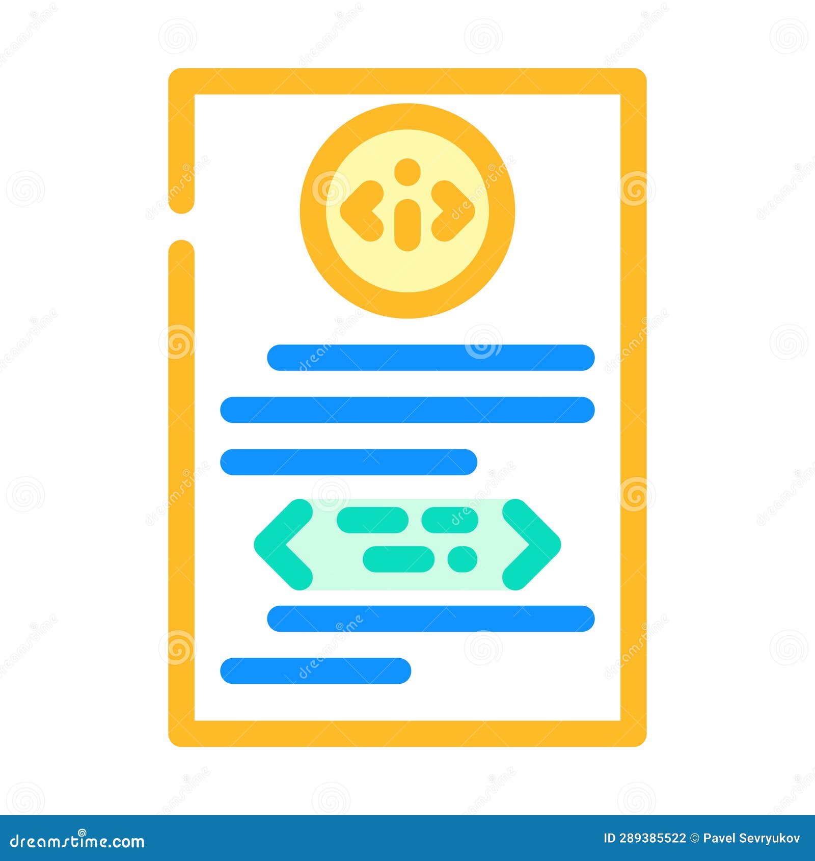 Software Documentation Color Icon Vector Illustration Stock ...