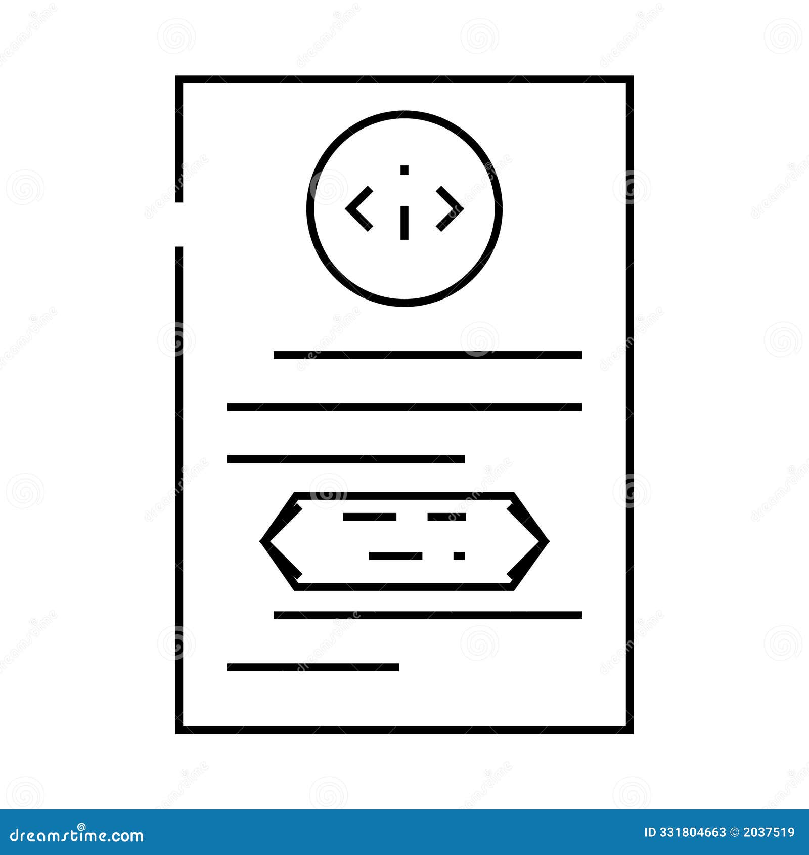 Documentation Line Icons Collection Recordkeeping Compilation