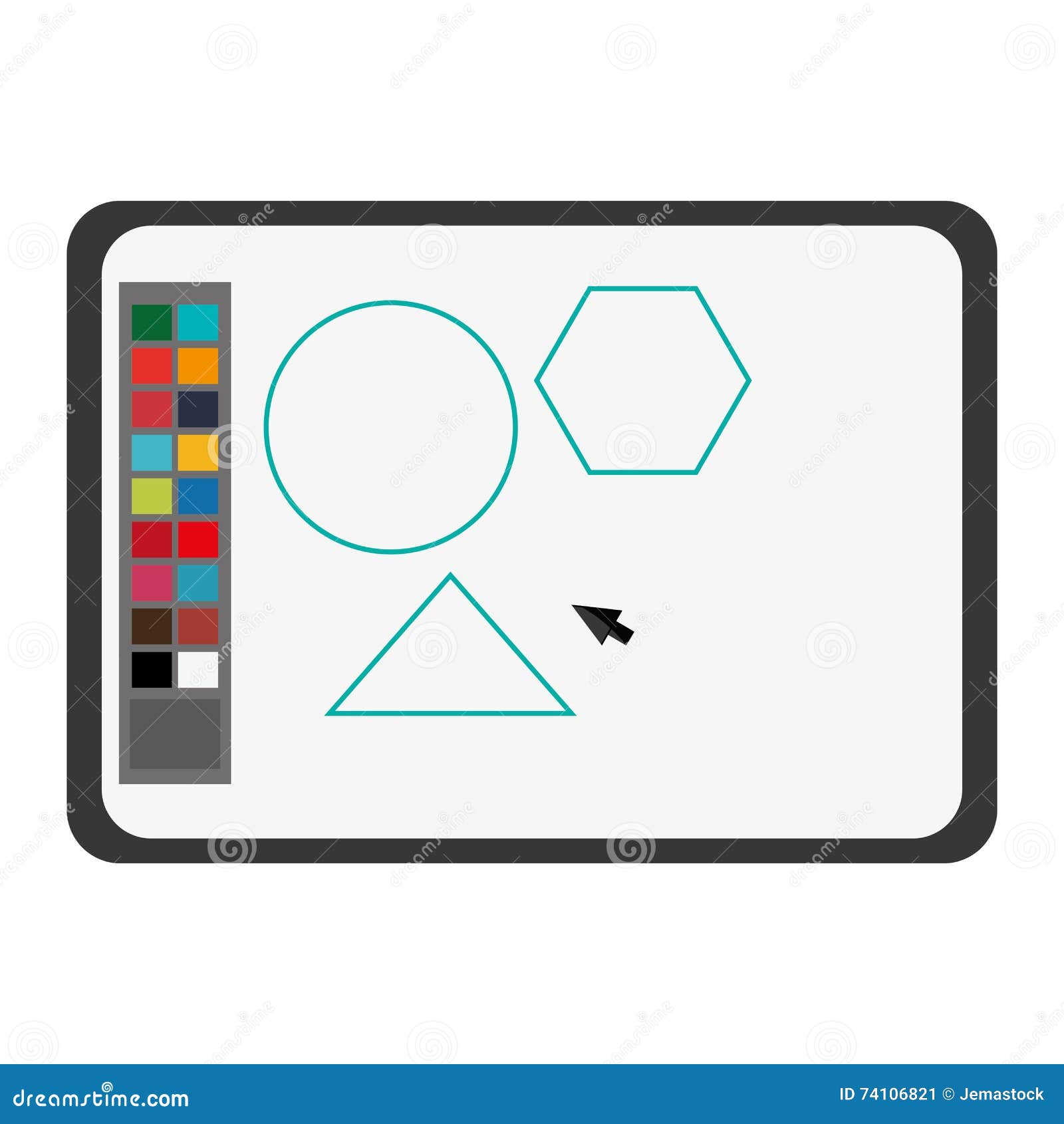 Software Draw Colors Drawing Icon Stock Illustration - Illustration of ...