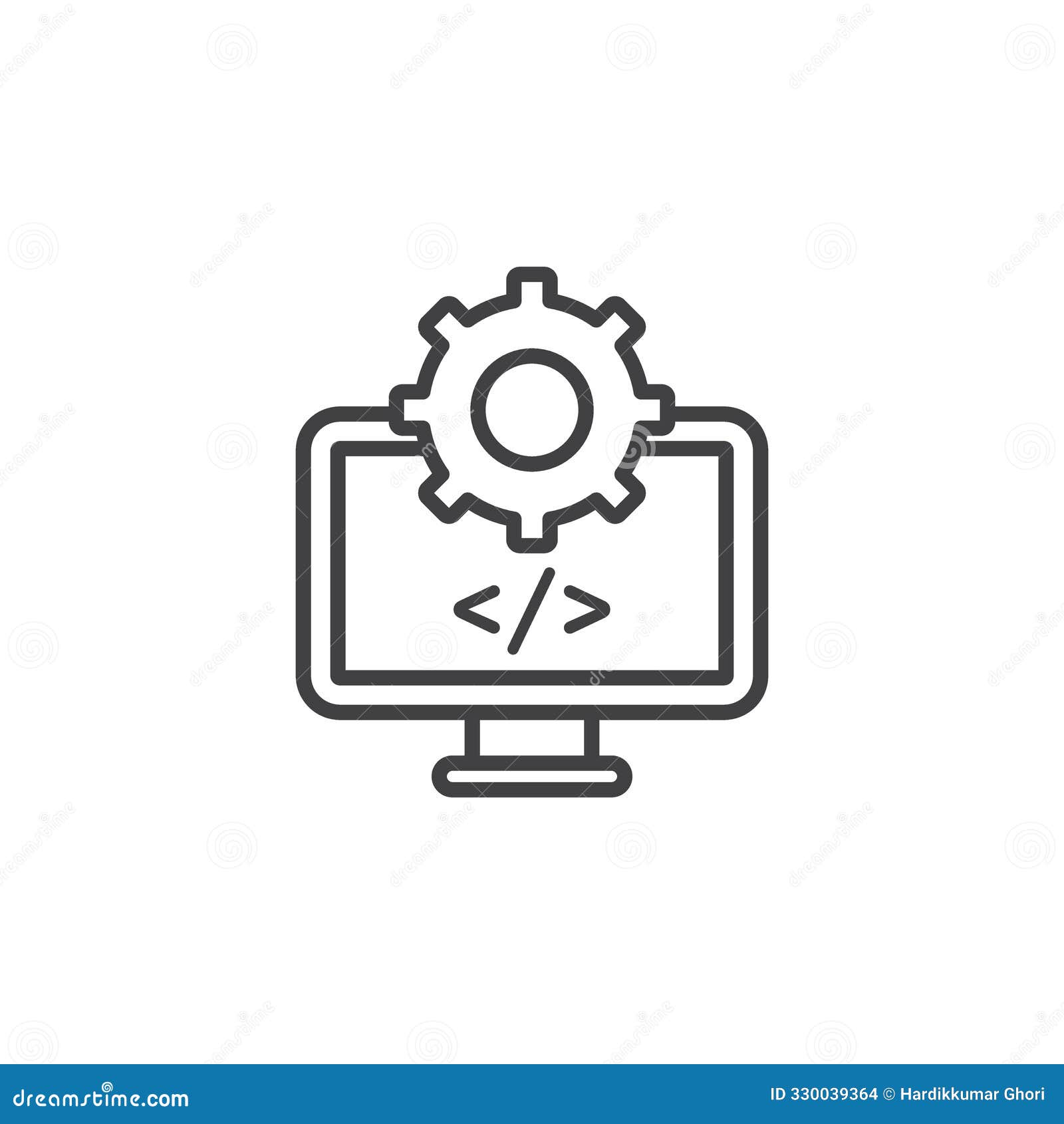 Software Engineering Icon Vector Set on White Background Stock Vector ...