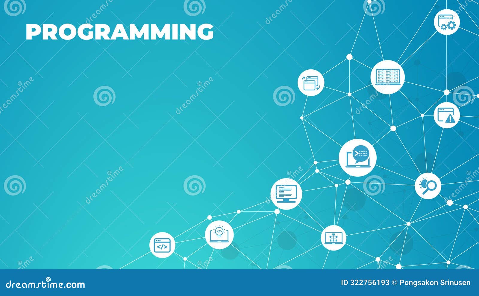 Software Engineering or Programming Vector Illustration. Implementation ...