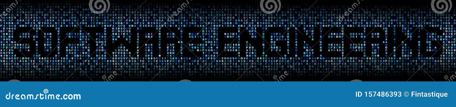 Software Engineering Text on Abstract Hex Illustration Stock ...