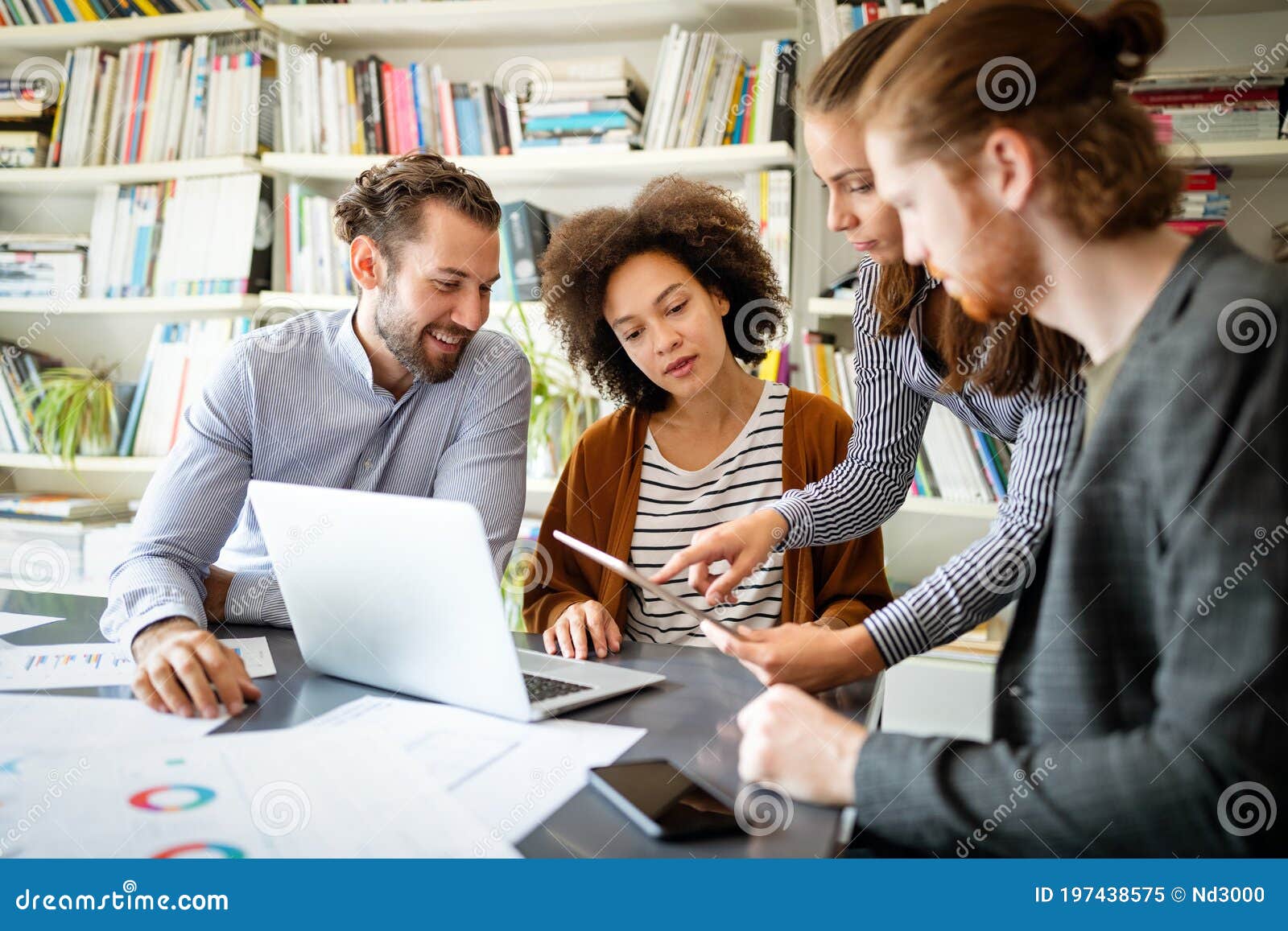 Software Engineers Working on Project and Programming in Company Stock ...