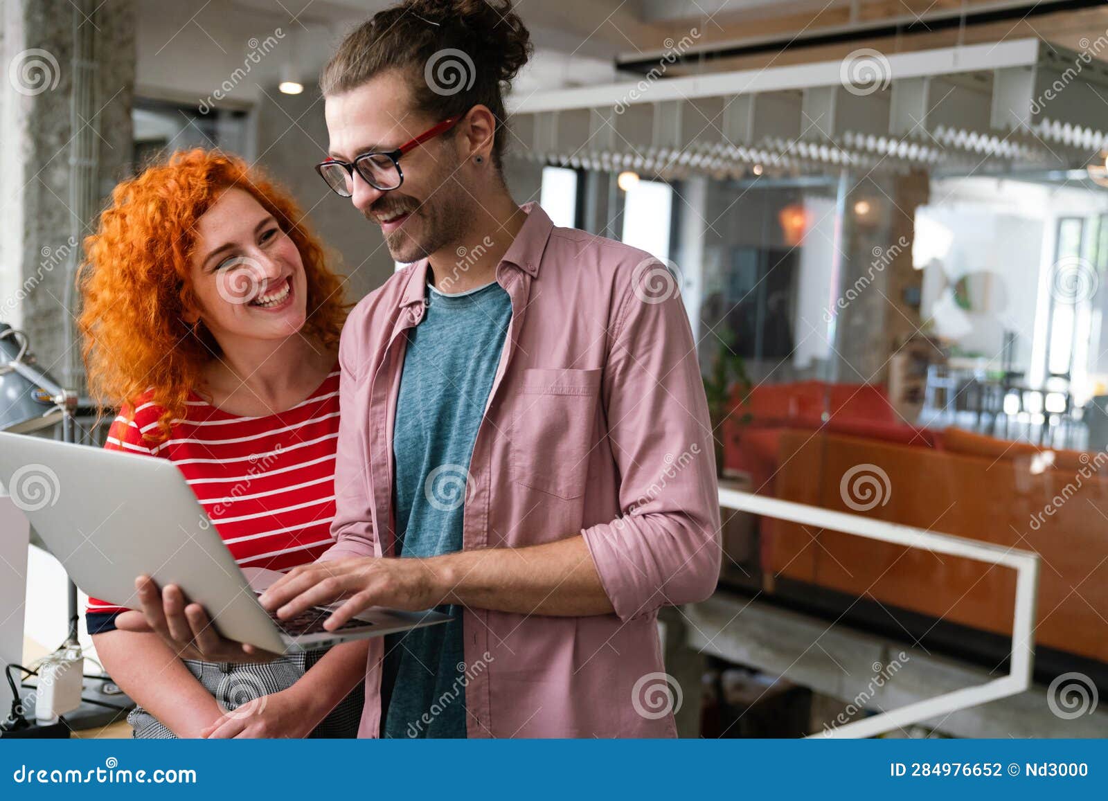 Software Engineers Working on Project and Programming in Company Stock Photo - Image of ...