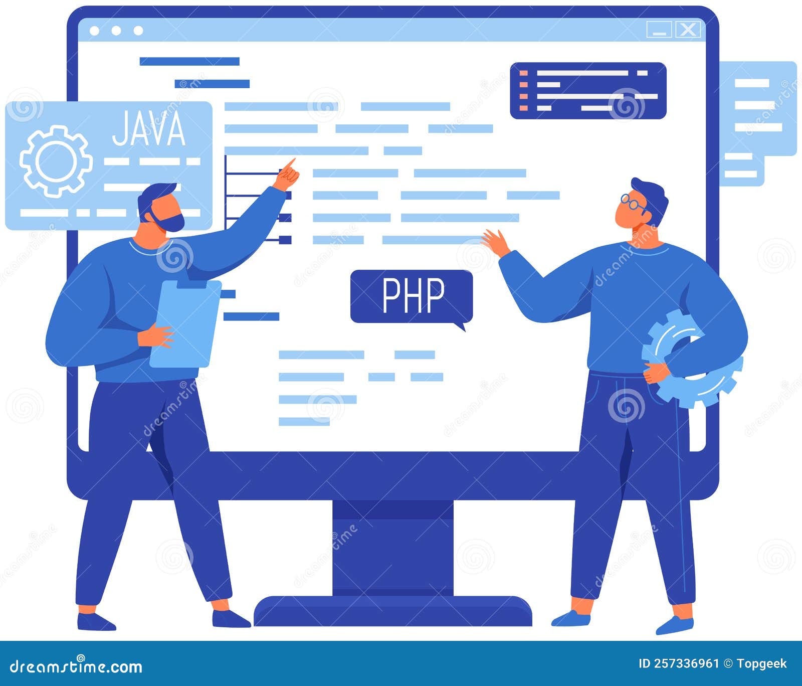 Software Engineers Working With Computer Program Creation Programming Web Design And Coding