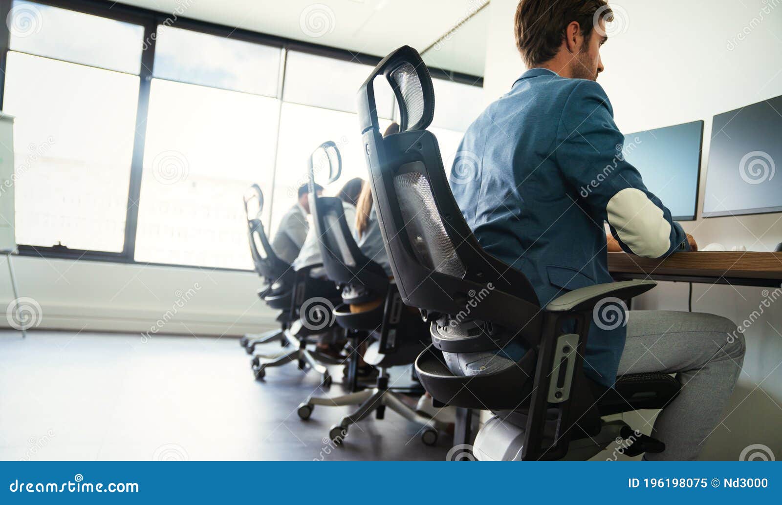 Software Engineers Working on Project and Programming in Company Stock ...