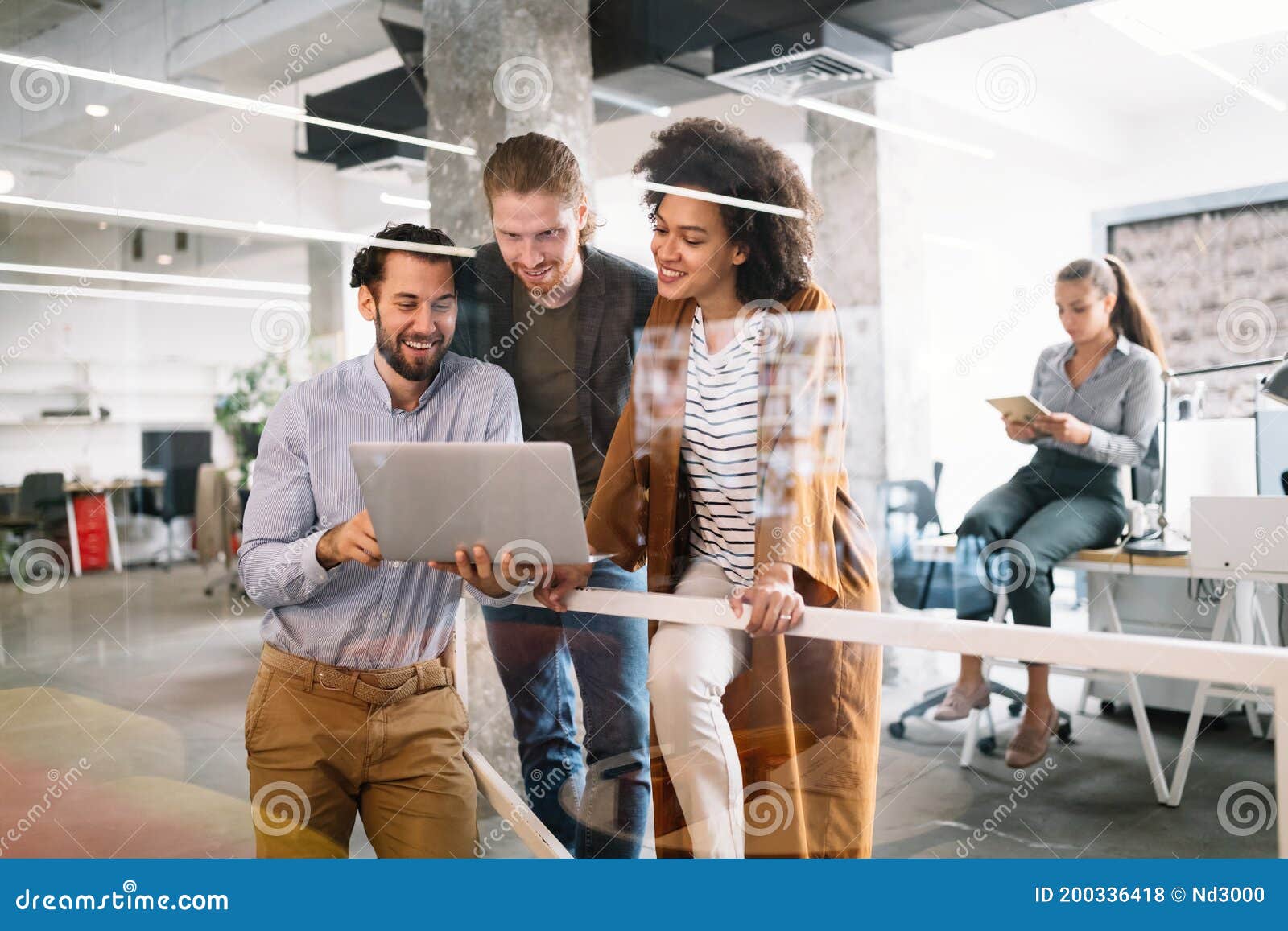 Software Engineers Working on Project and Programming in Company Stock ...