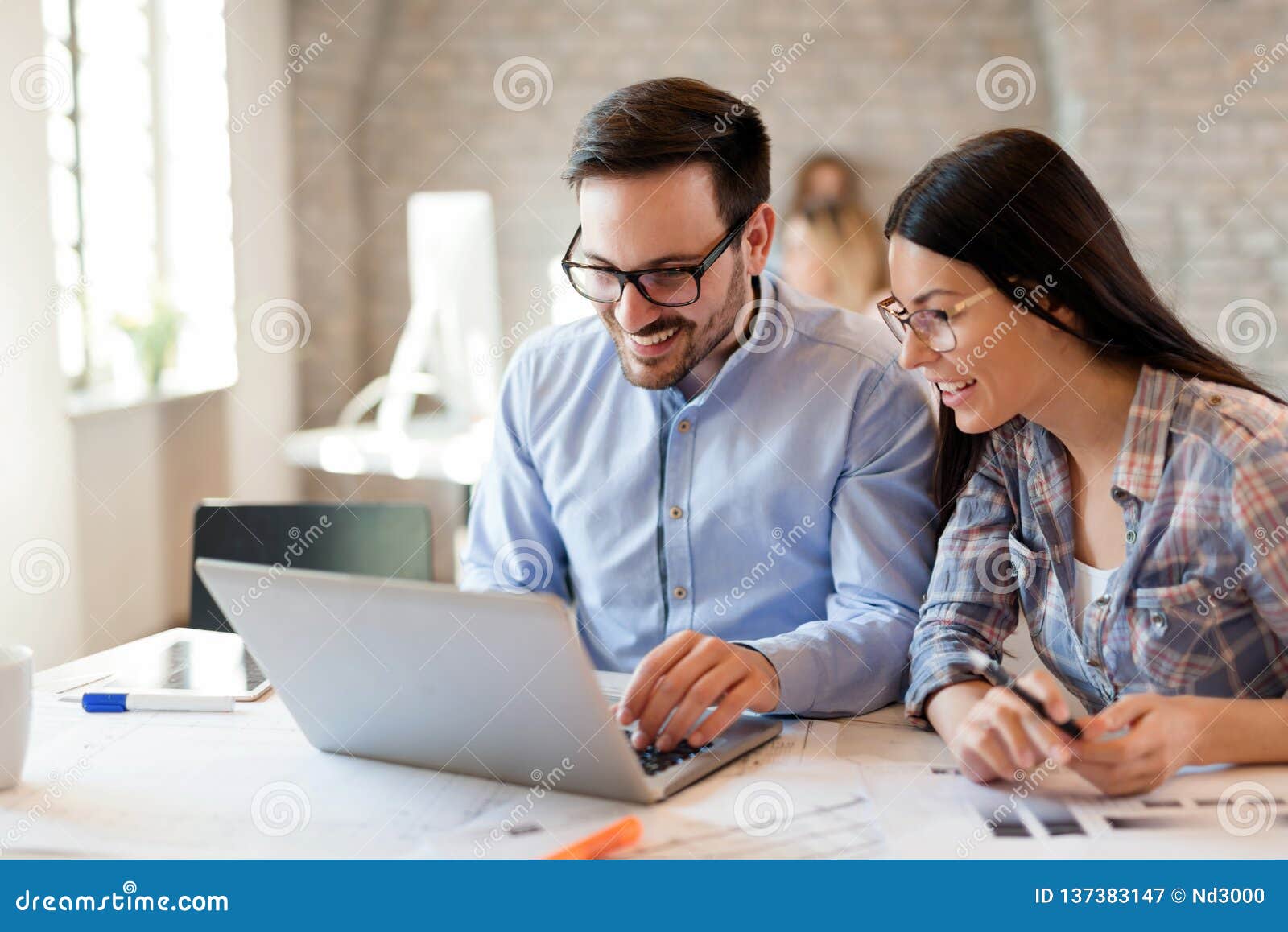 Software Engineers Working on Project Stock Image - Image of internet ...