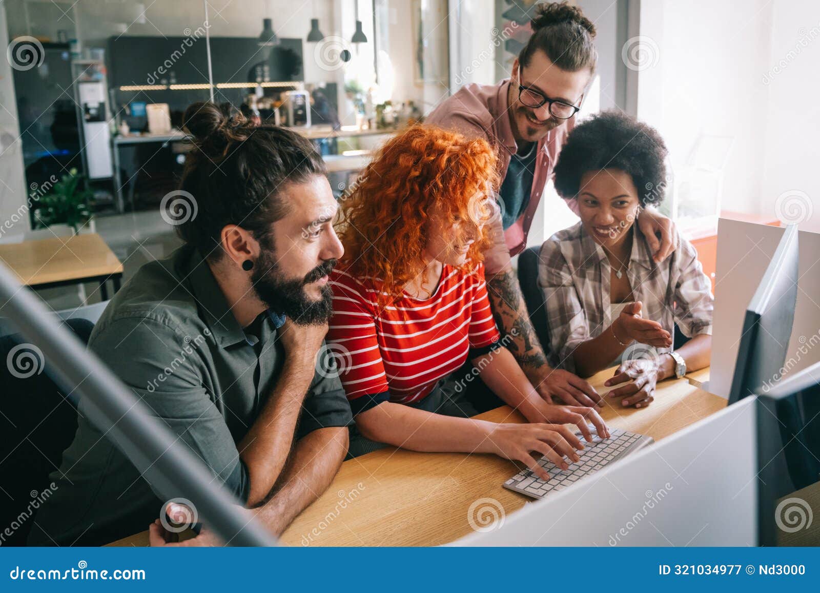 Software Engineers Working on Project and Programming in Company. Startup Business Teamwork ...