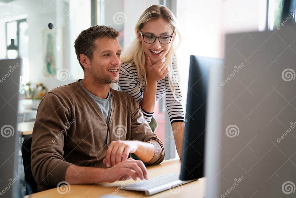 Software Engineers Working On Project And Programming In Company Startup Business Group Concept