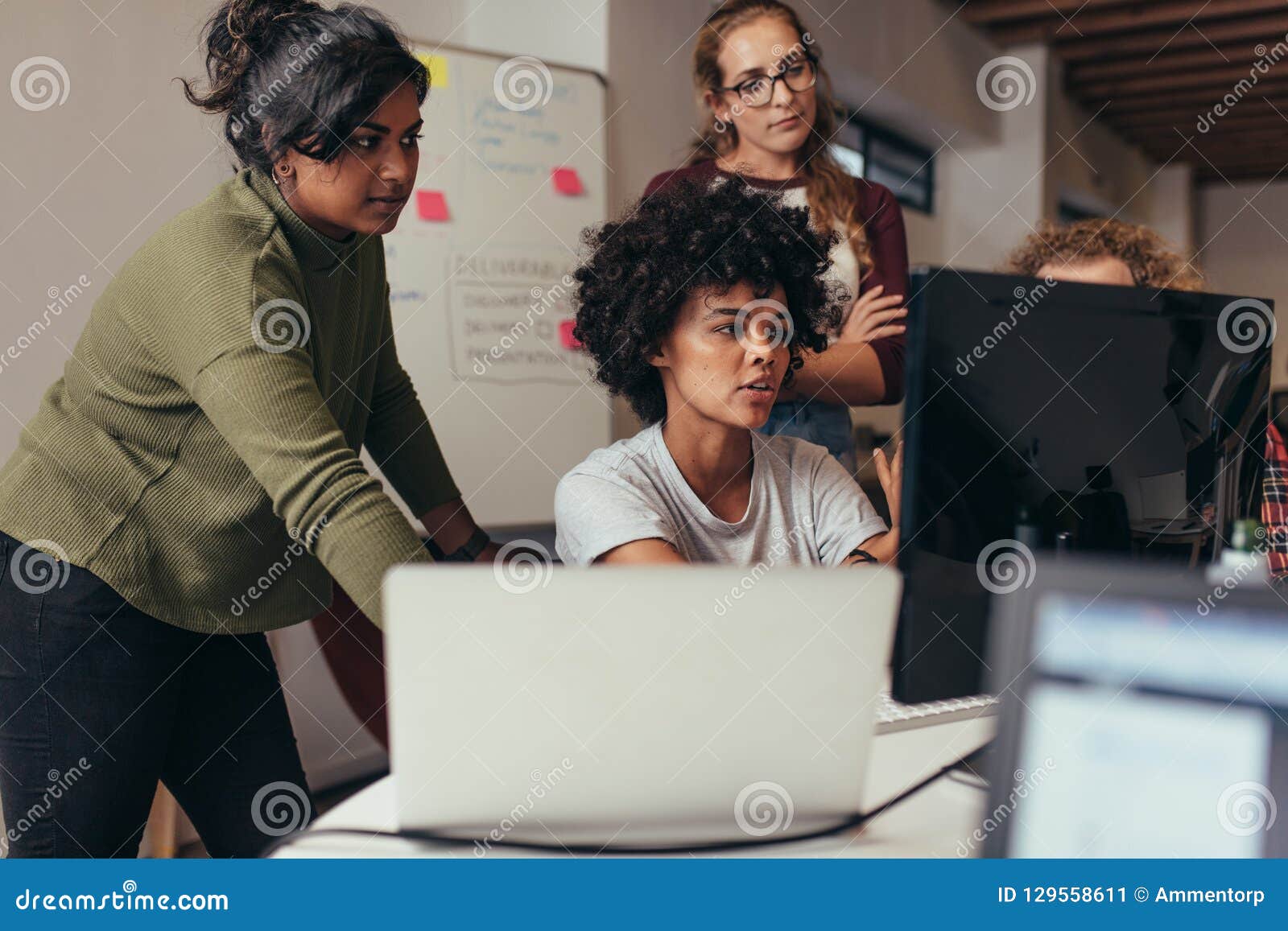 Software Engineers Working on Project Together Stock Image - Image of ...