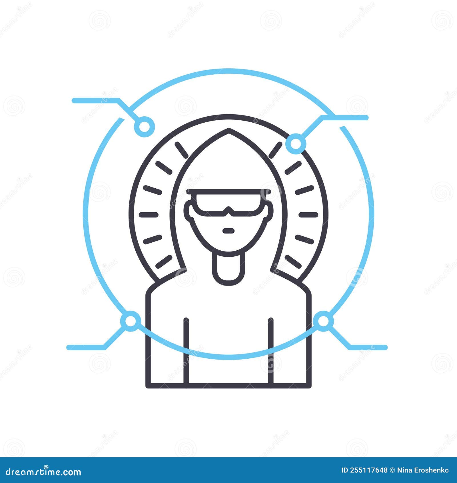 Software Environment Line Icon, Outline Symbol, Vector Illustration ...