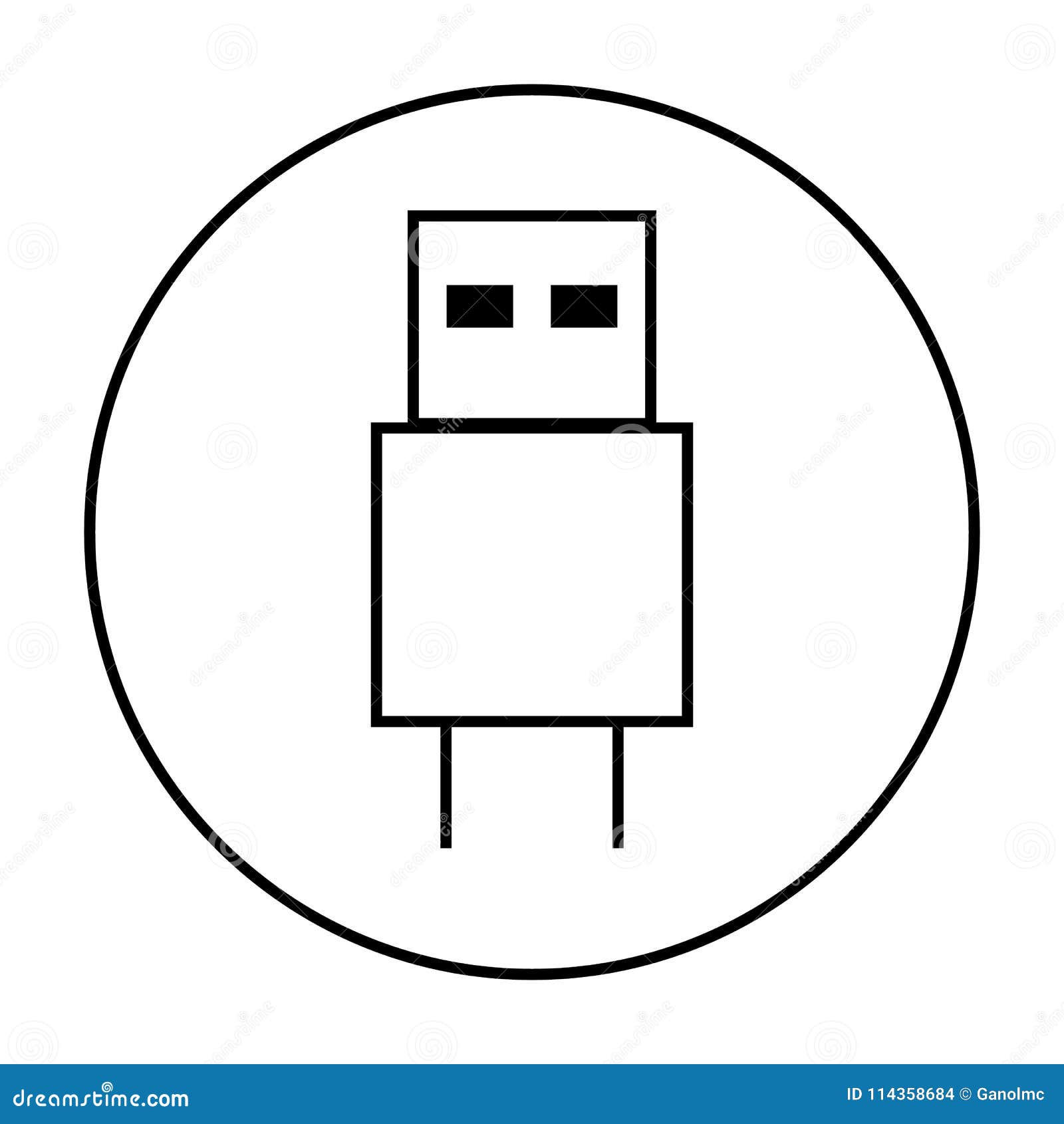 Software Flash Drive Icon.Vector Simple 96x96 Pictogram Stock Vector ...