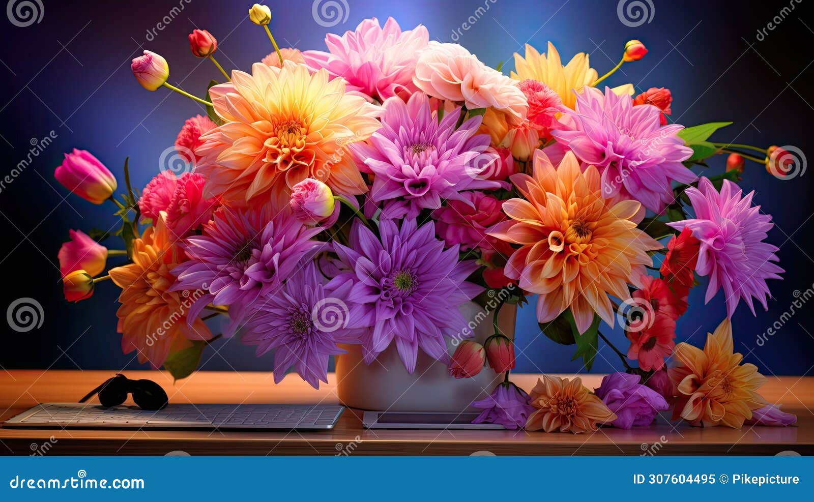 Software flowers computer stock illustration. Illustration of screen ...