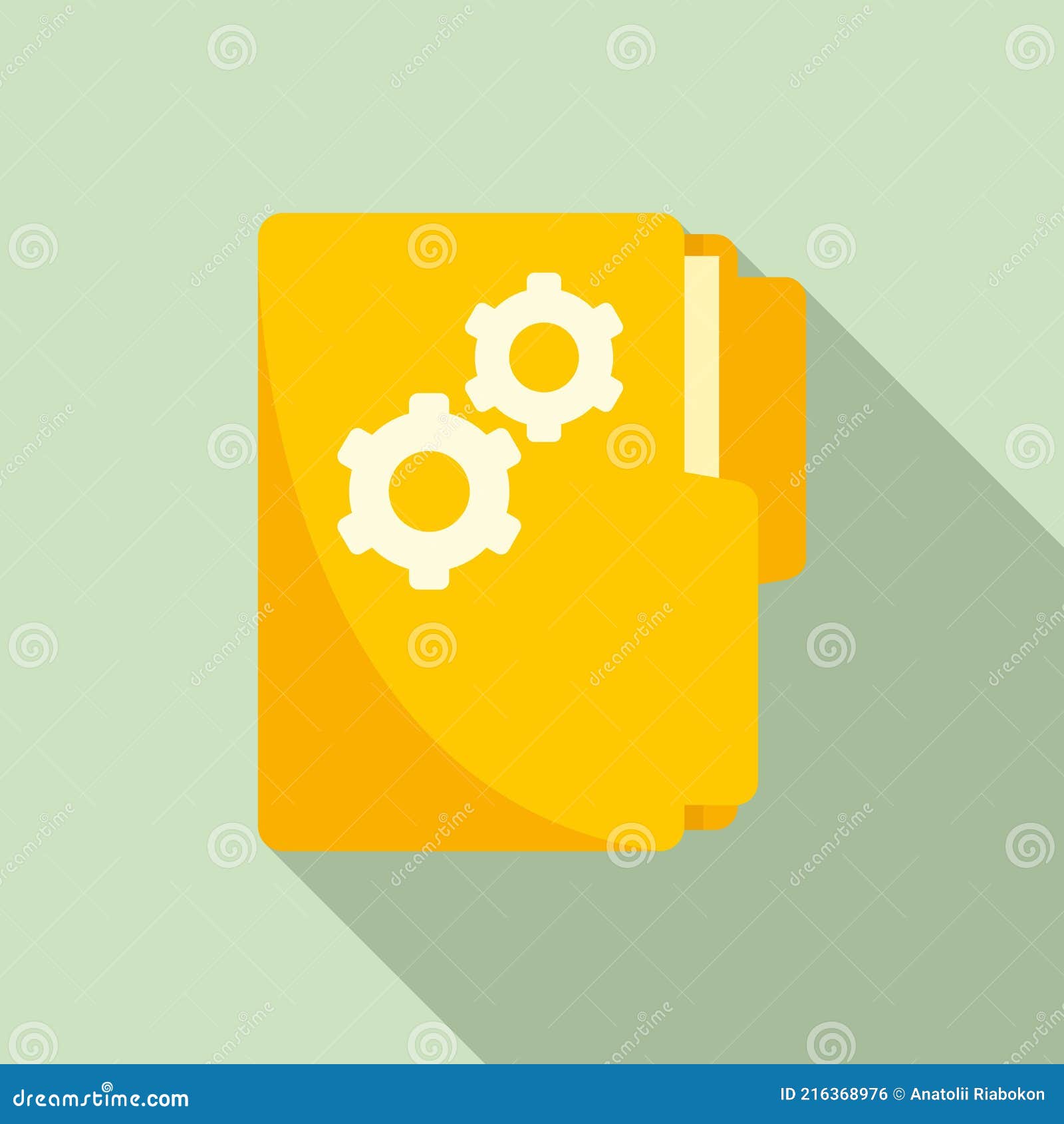 Software Folder Icon, Flat Style Stock Vector - Illustration of element ...