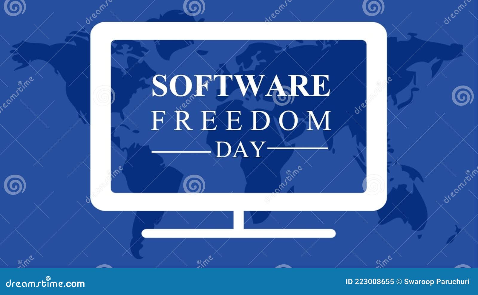 Software freedom day stock vector. Illustration of banner - 223008655