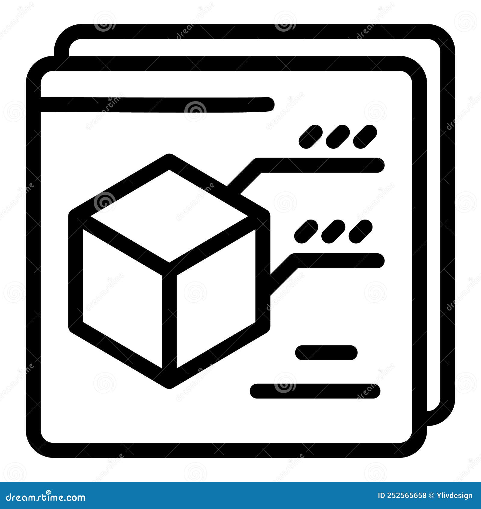 Software Icon Outline Vector. Service System Stock Vector ...