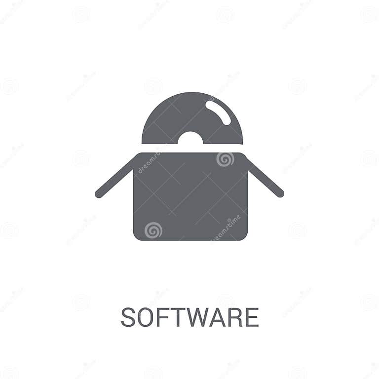 Software Icon. Trendy Software Logo Concept on White Background Stock ...