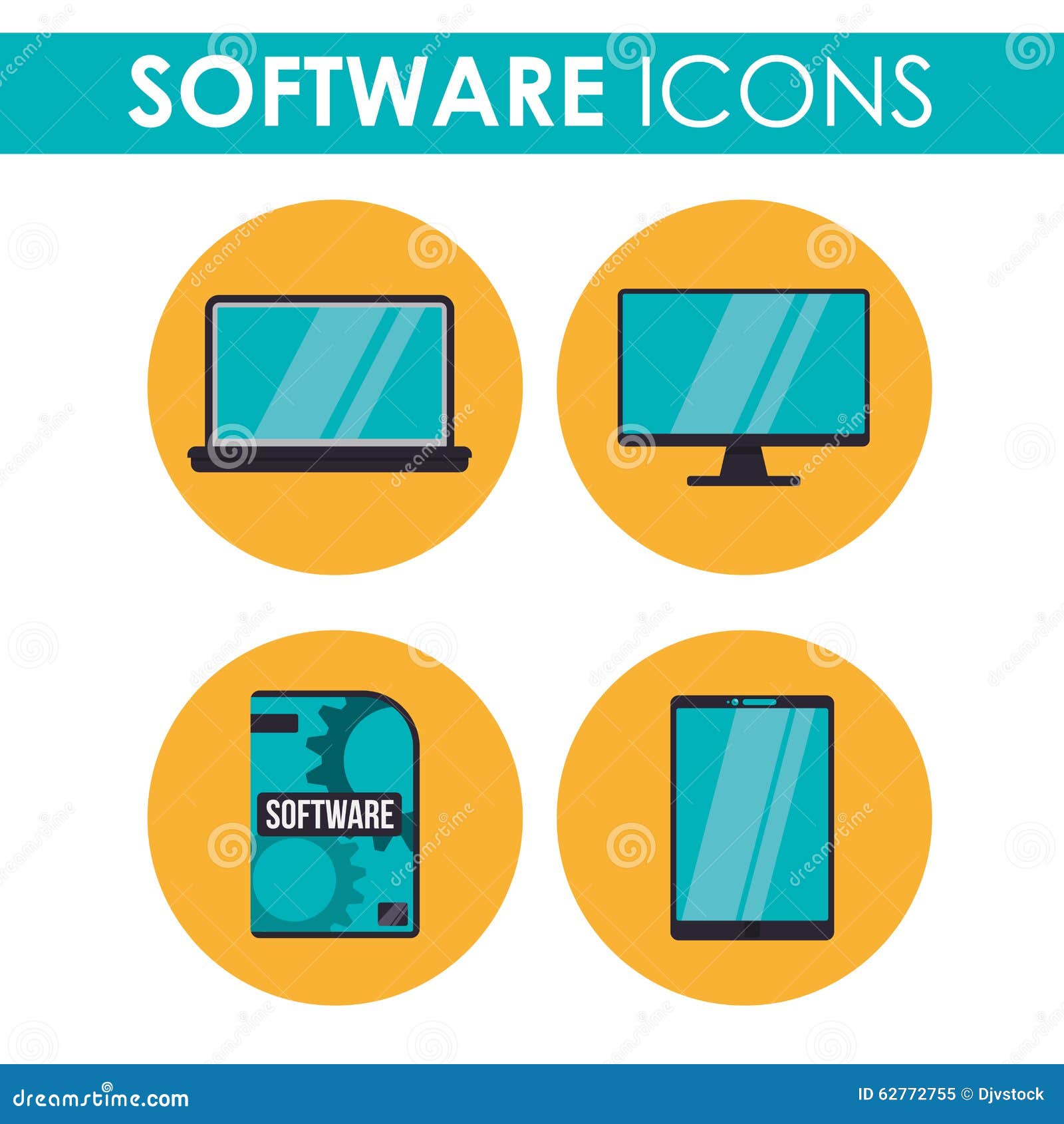 Software icons design stock vector. Illustration of online - 62772755