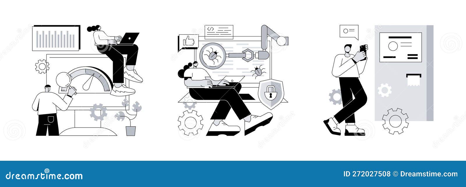 Software Implementation Abstract Concept Vector Illustrations. Stock ...