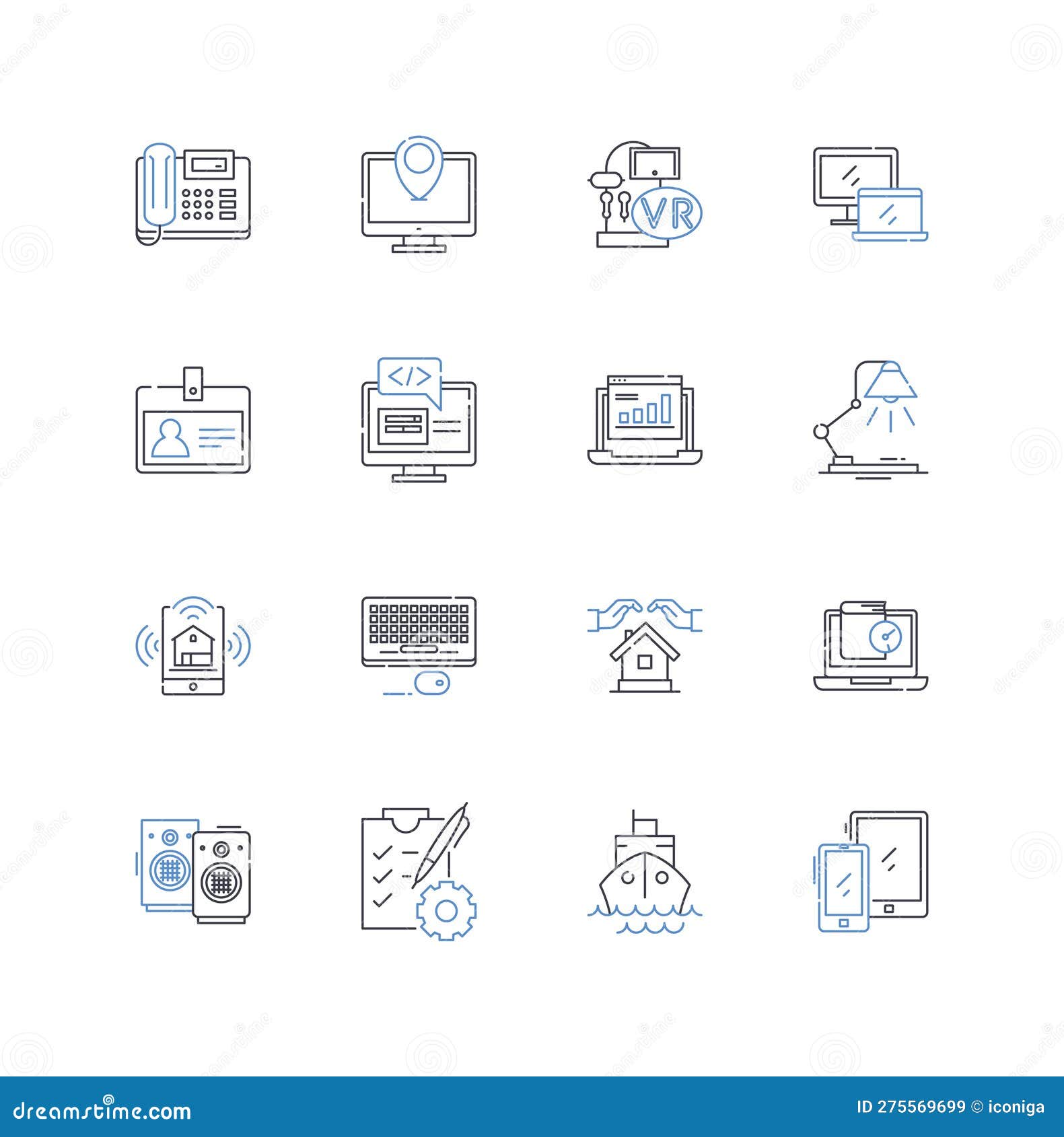 Software Industry Line Icons Collection Programming Development Coding Applications Tools 3860