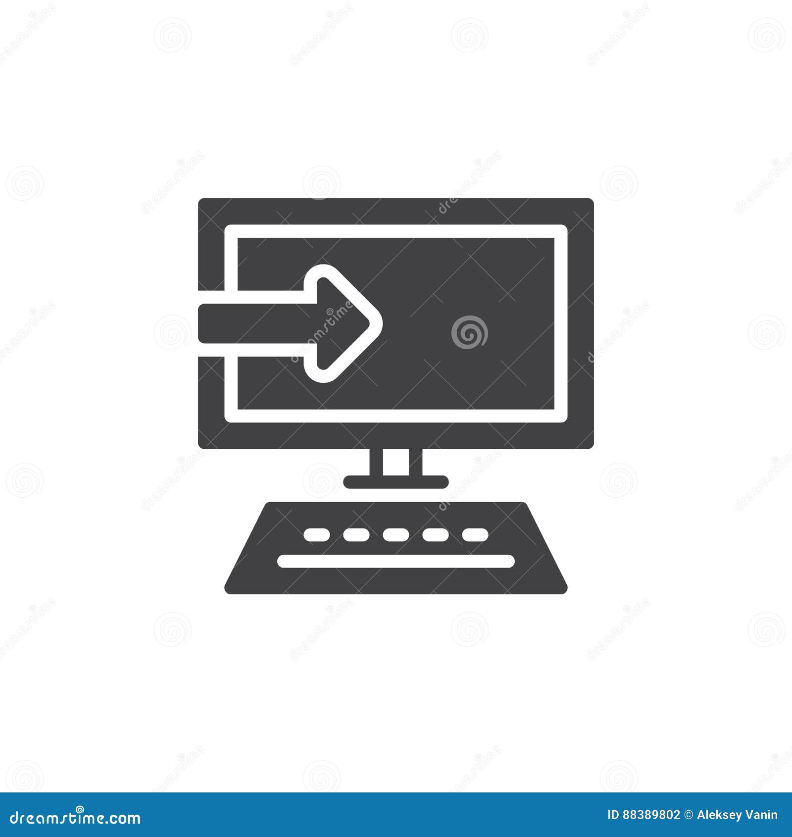 Software Install Icon Vector, Filled Flat Sign, Solid Pictogram ...