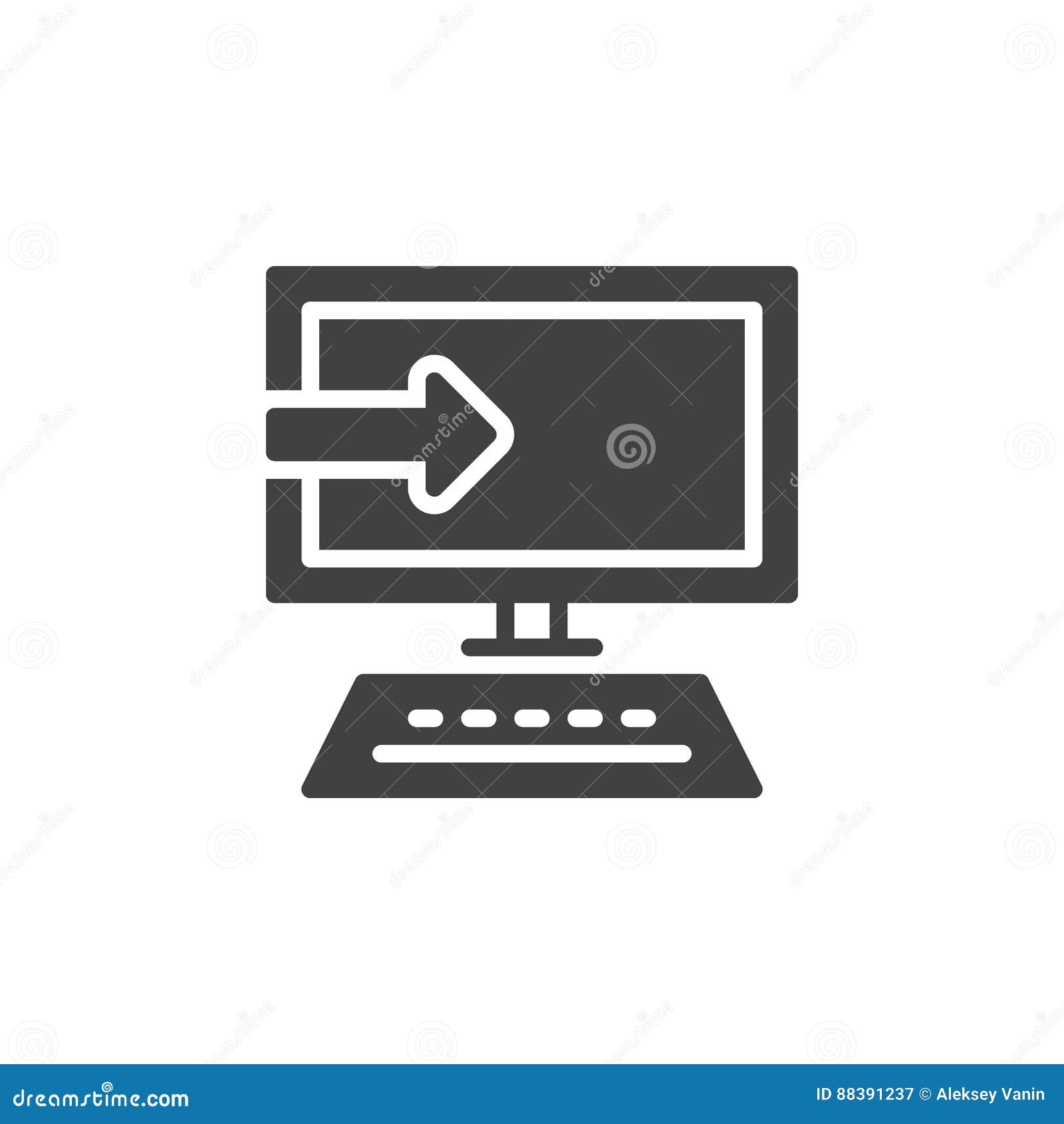 Software Install Icon Vector, Filled Flat Sign, Solid Pictogram ...