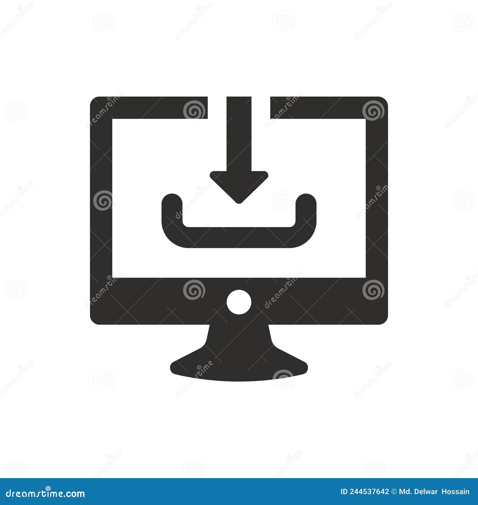 Software install icon stock vector. Illustration of install - 244537642