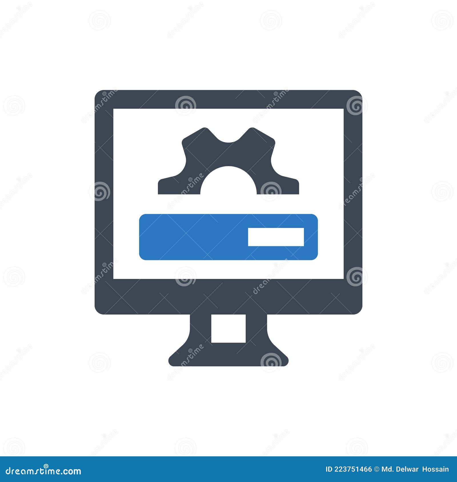 Software installation icon stock vector. Illustration of installation ...