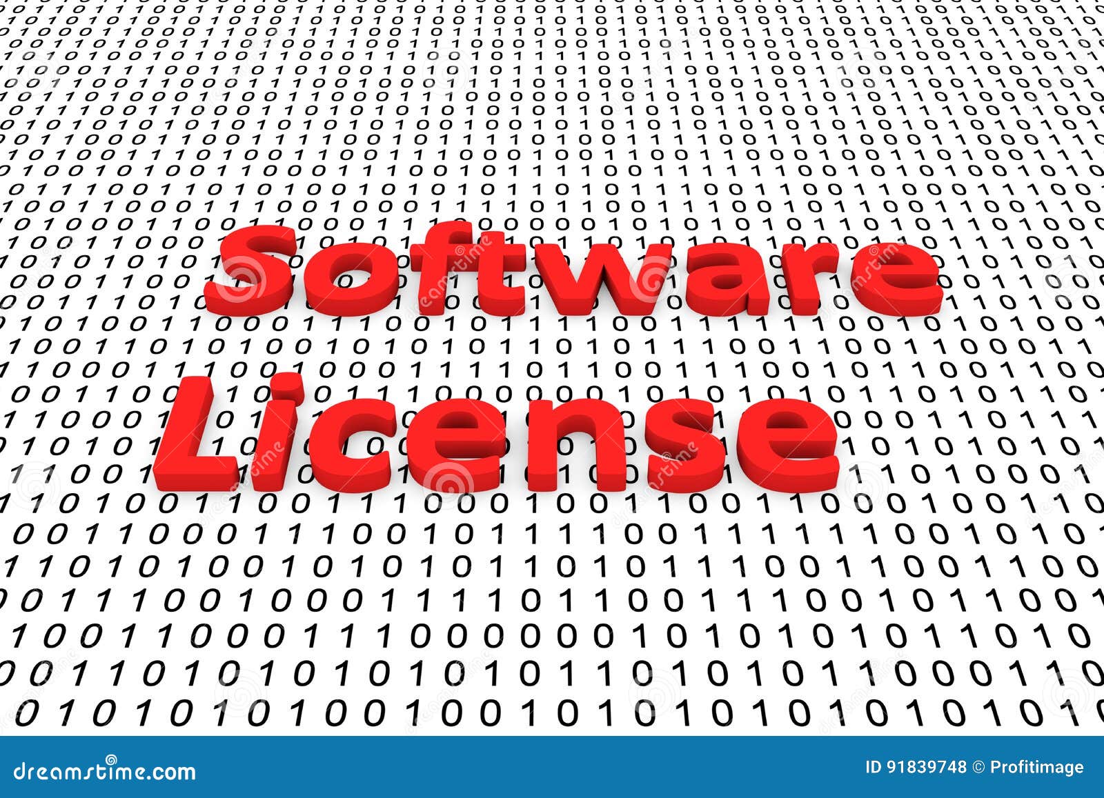 Software license stock illustration. Illustration of code - 91839748