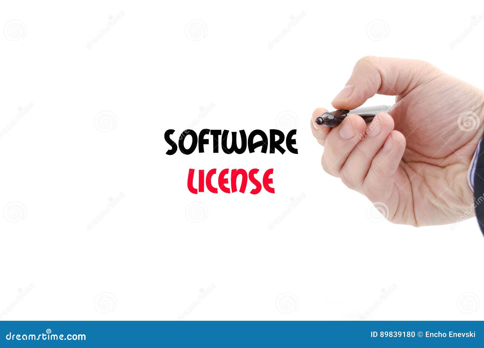 Software License Text Concept Stock Photo - Image of documentation ...