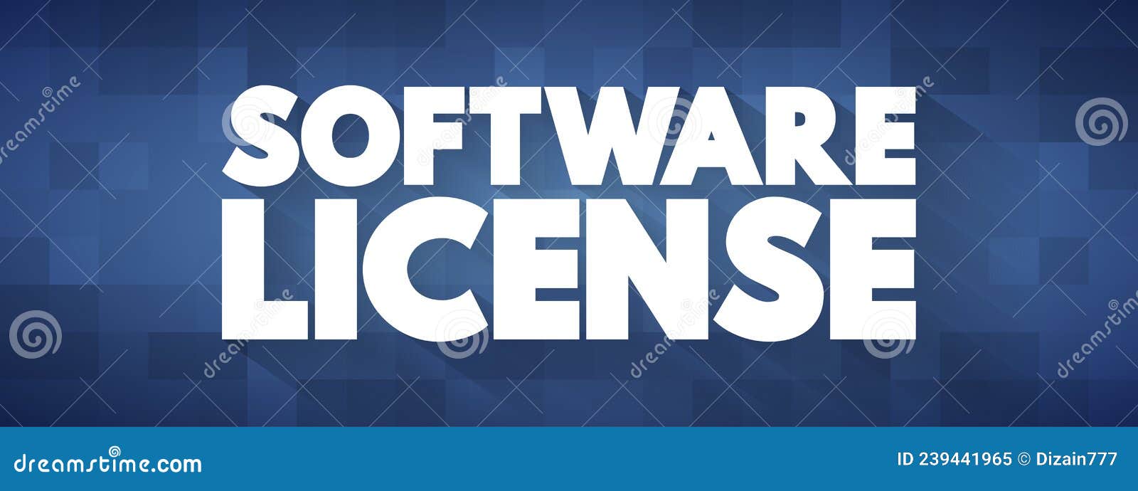 Software License Text Quote, Concept Background Stock Illustration ...